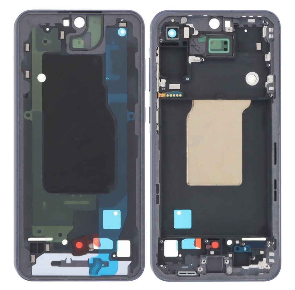 LCD Frame Middle Chassis for Samsung Galaxy A55 5G - Black by Maxbhi.com