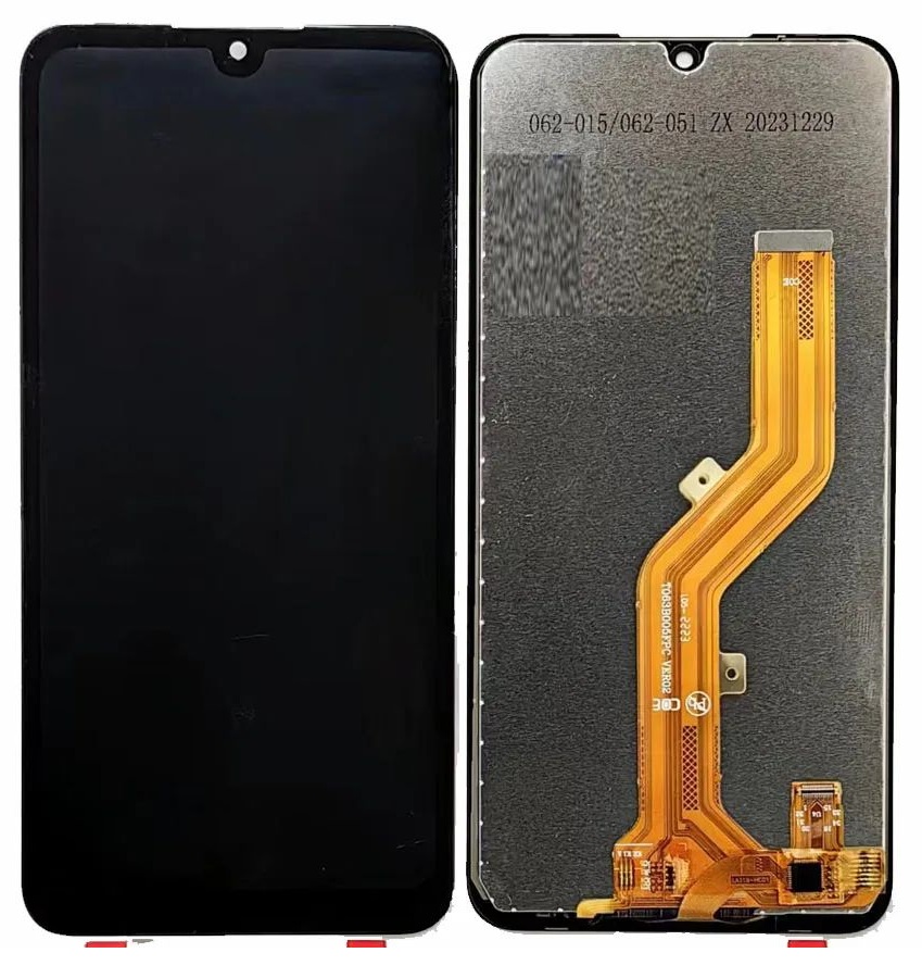 LCD with Touch Screen for Itel A04 - Black by Maxbhi.com