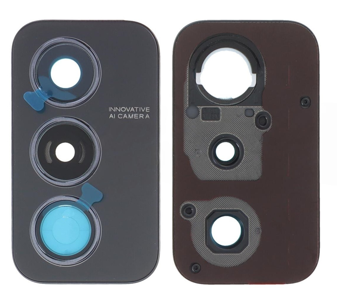 Camera Lens Glass with Frame for Oppo A3 Pro 5G India Black by Maxbhi.com