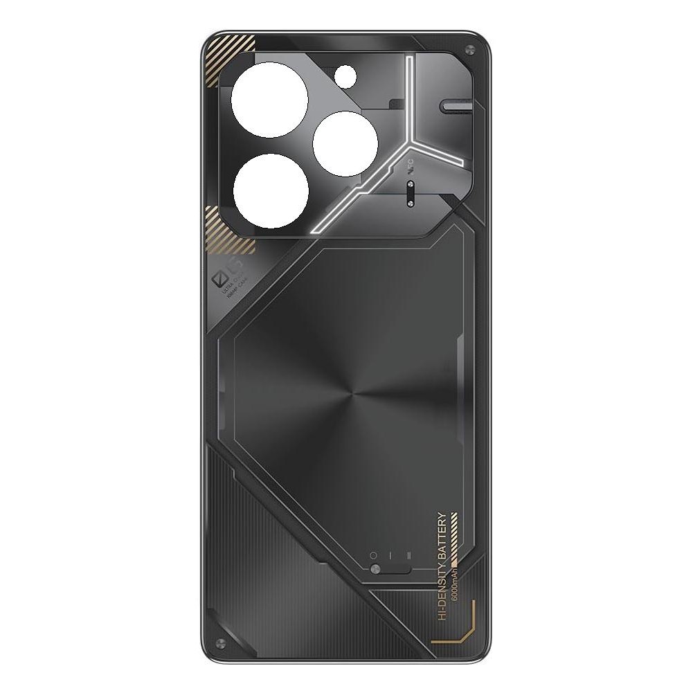 Back Panel Cover for Tecno Pova 6 - Black - Maxbhi.com