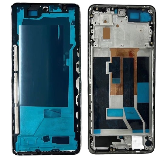 LCD Frame Middle Chassis for Vivo T3 Pro 5G - Black by Maxbhi.com