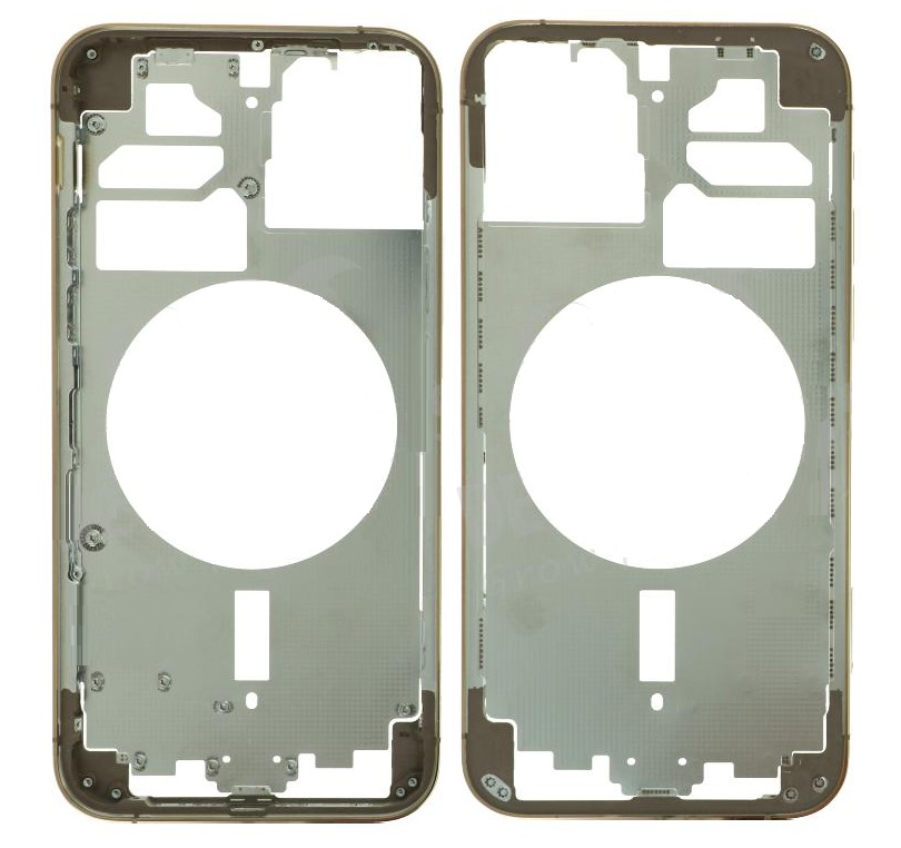 LCD Frame Middle Chassis for Apple iPhone 12 Pro - Graphite by Maxbhi.com