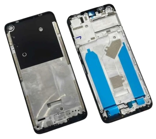 LCD Frame Middle Chassis for Tecno Camon 18i - White by Maxbhi.com