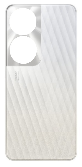 Back Panel Cover for Honor X7b 5G 108MP - Silver - Maxbhi.com