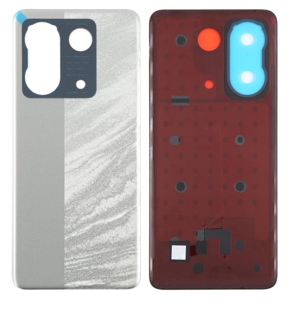Back Panel Cover for Xiaomi Poco M7 Pro 5G - Silver - Maxbhi.com