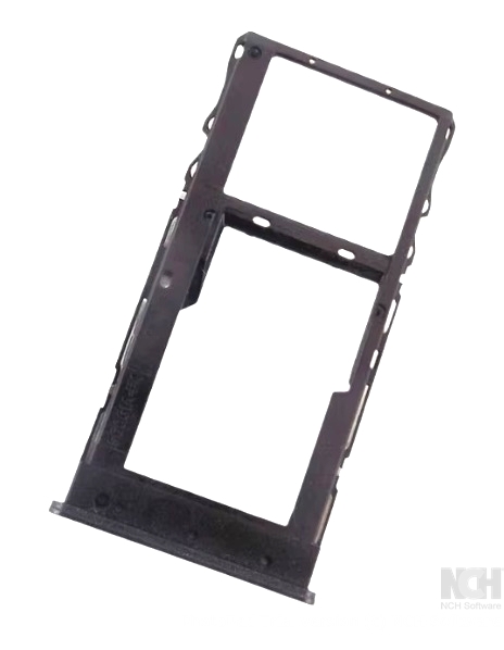 SIM Card Holder Tray for Blackview A52 Pro - Black - Maxbhi.com
