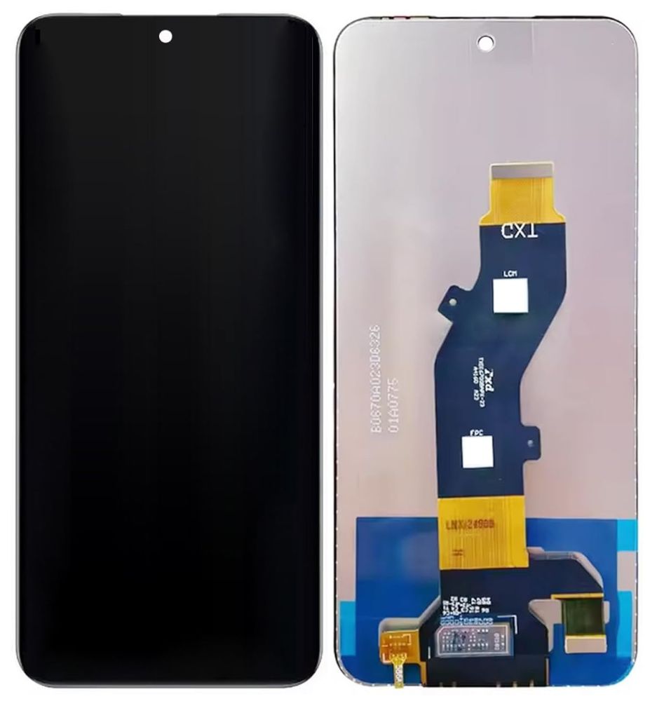 LCD with Touch Screen for Itel A80 - White by Maxbhi.com