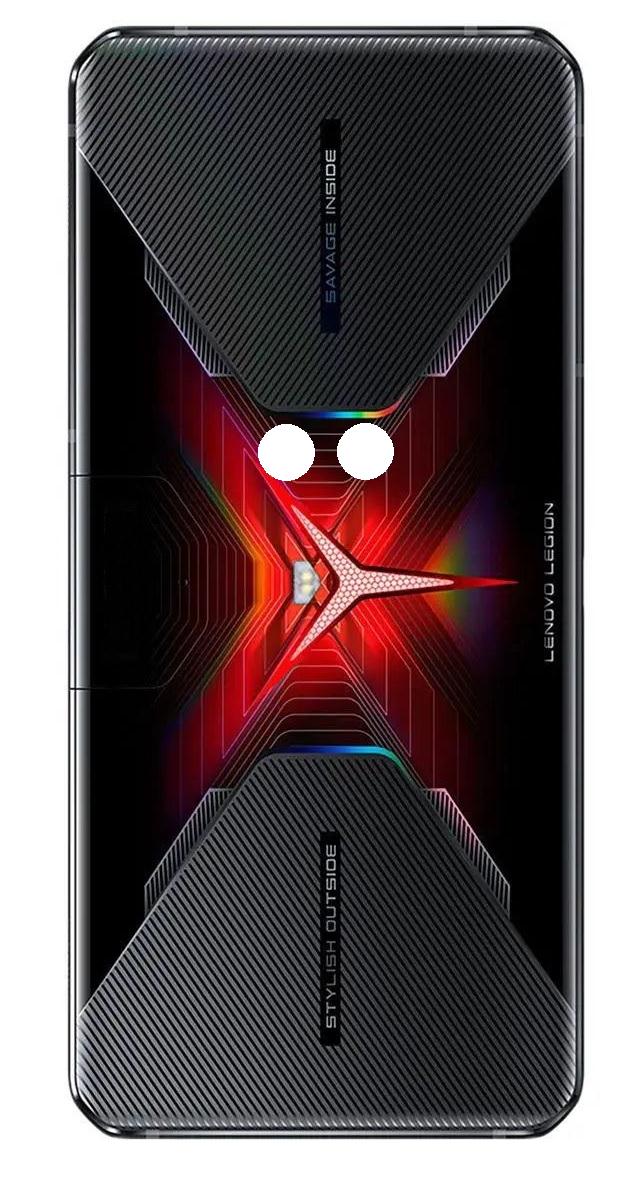 Back Panel Cover for Lenovo Legion Duel - Red - Maxbhi.com