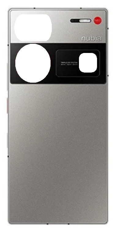 Back Panel Cover for ZTE Nubia Z60 Ultra - Silver - Maxbhi.com