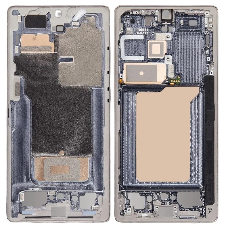 LCD Frame Middle Chassis for Samsung Galaxy S25 Ultra - Black by Maxbhi.com