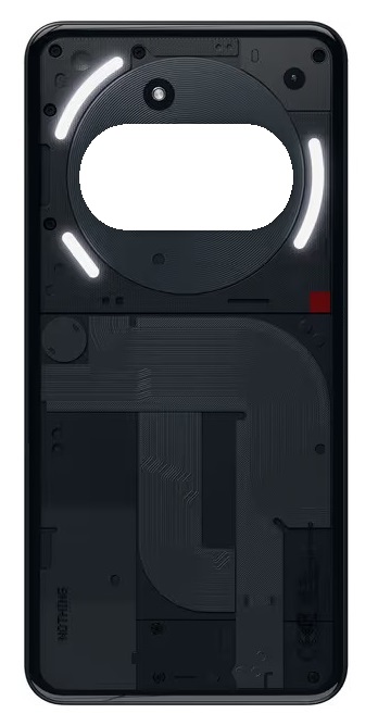 Back Panel Cover for Nothing Phone 3a - Black - Maxbhi.com