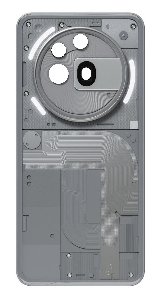 Back Panel Cover for Nothing Phone 3a Pro - White - Maxbhi.com