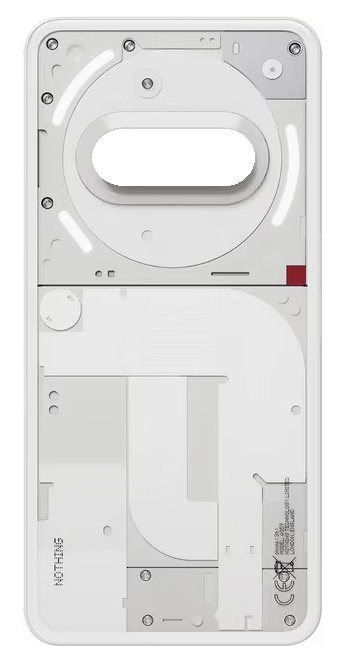Back Panel Cover for Nothing Phone 3a - White - Maxbhi.com