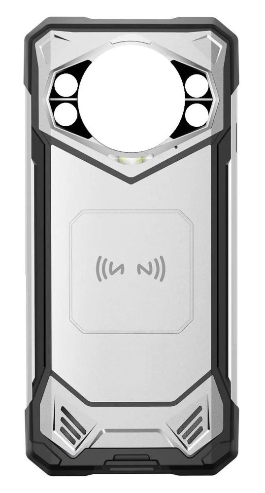 Back Panel Cover for Doogee S200 5G - Silver - Maxbhi.com