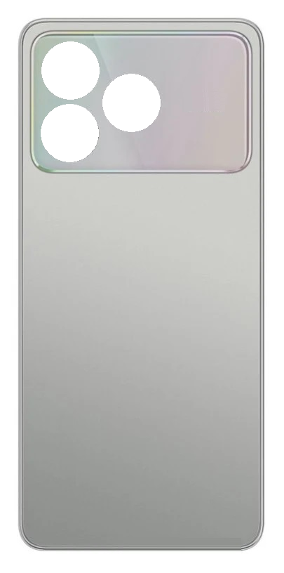 Back Panel Cover for ZTE Blade A36 - Silver - Maxbhi.com