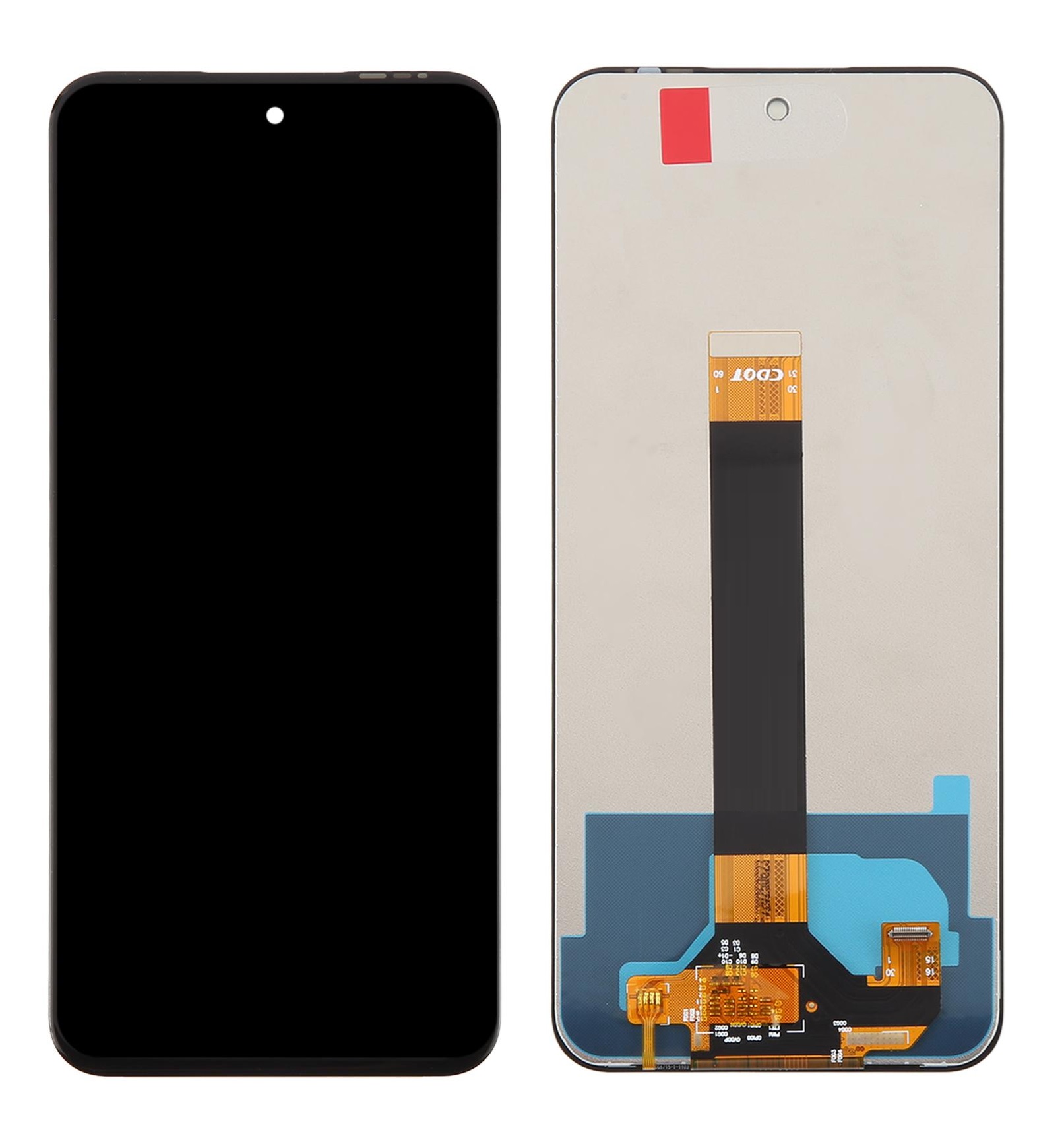 LCD with Touch Screen for TCL 60 5G - Black by Maxbhi.com