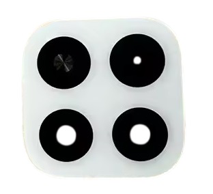 Camera Lens Glass with Frame for Honor X6c White by Maxbhi.com