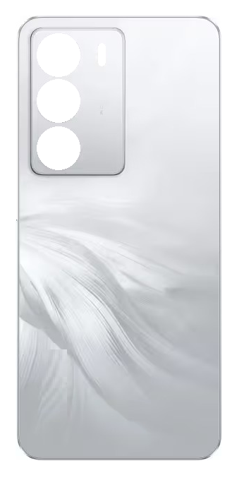 Back Panel Cover for Realme P3 Lite 5G - White - Maxbhi.com