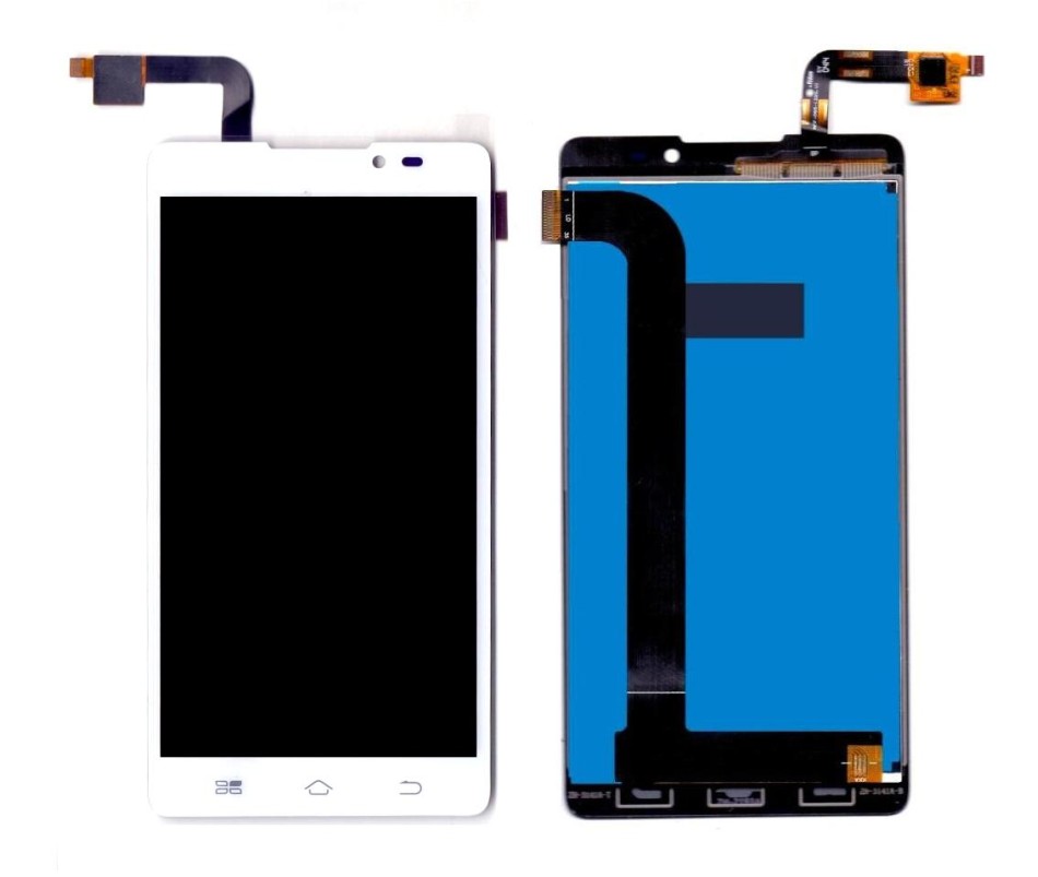 LCD with Touch Screen for Panasonic P55 - White by Maxbhi.com