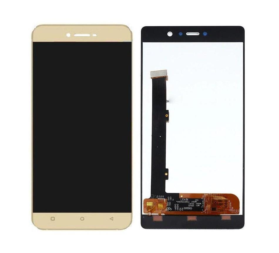 LCD with Touch Screen for QMobile Noir Z12 - Gold by Maxbhi.com