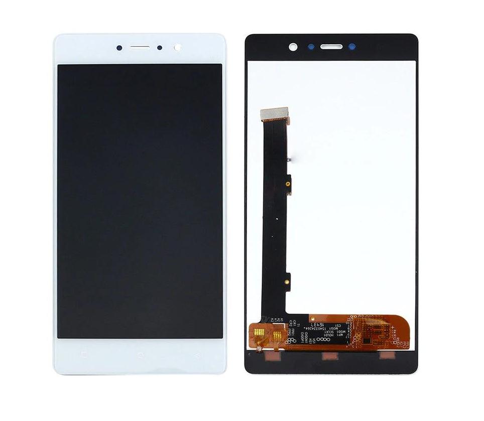 LCD with Touch Screen for QMobile Noir Z12 - White by Maxbhi.com