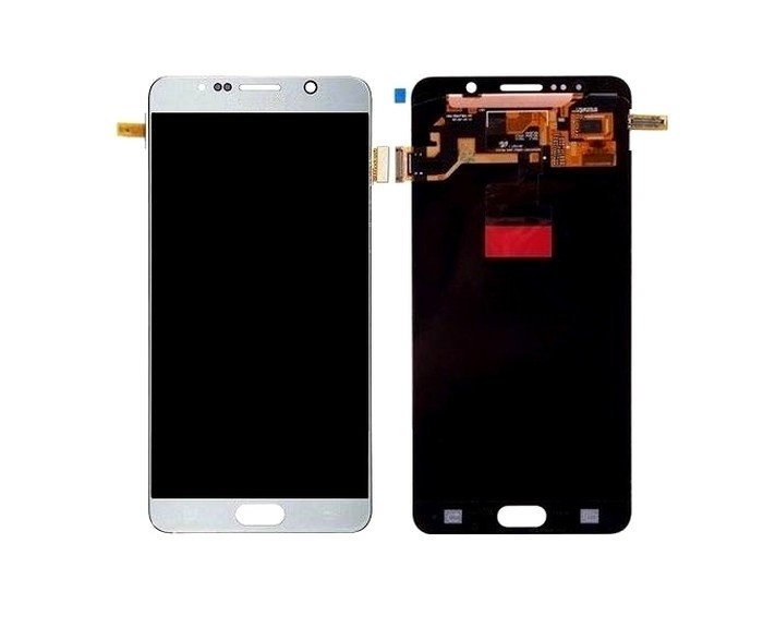 LCD with Touch Screen for Samsung Galaxy Note 5 - Silver by Maxbhi.com