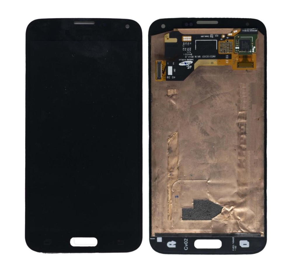 LCD with Touch Screen for Samsung Galaxy S5 SM-G900H - Black by Maxbhi.com