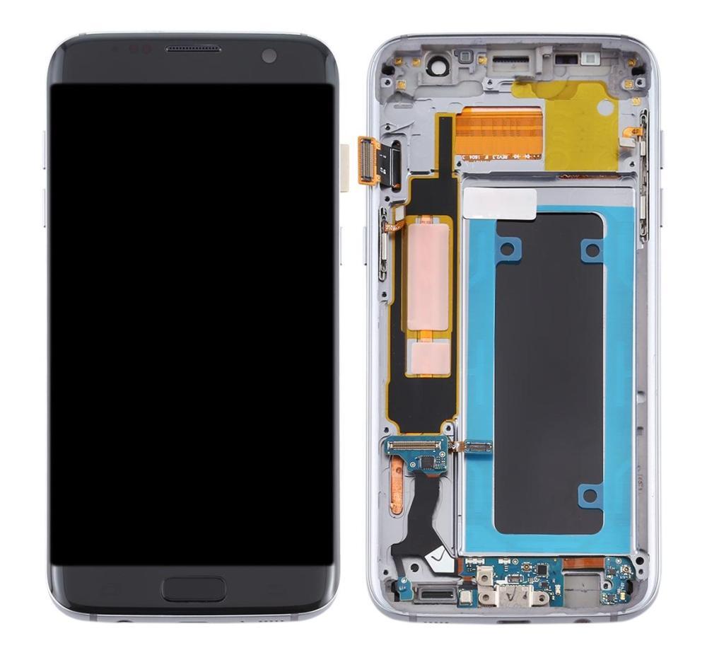 LCD with Touch Screen for Samsung Galaxy S7 Edge 64GB - Black by Maxbhi.com