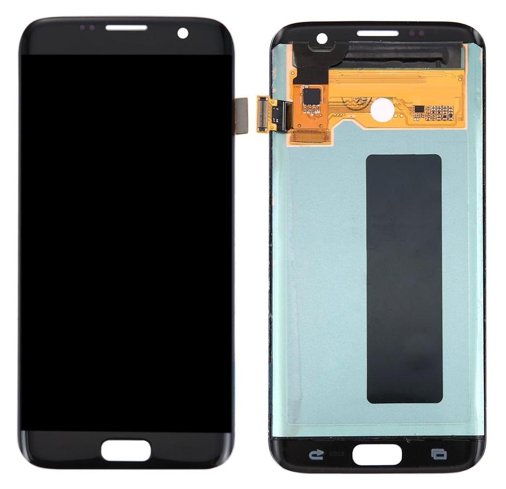 LCD with Touch Screen for Samsung Galaxy S7 Edge - Black by Maxbhi.com