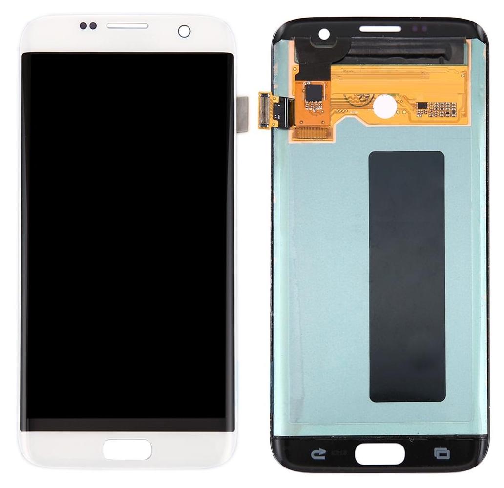 LCD with Touch Screen for Samsung Galaxy S7 Edge - White by Maxbhi.com