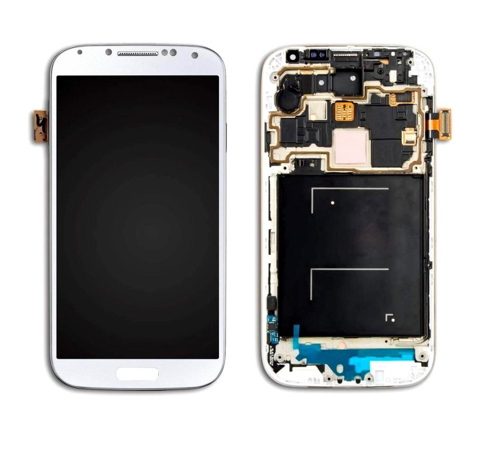 LCD with Touch Screen for Samsung I9505 Galaxy S4 - White by Maxbhi.com