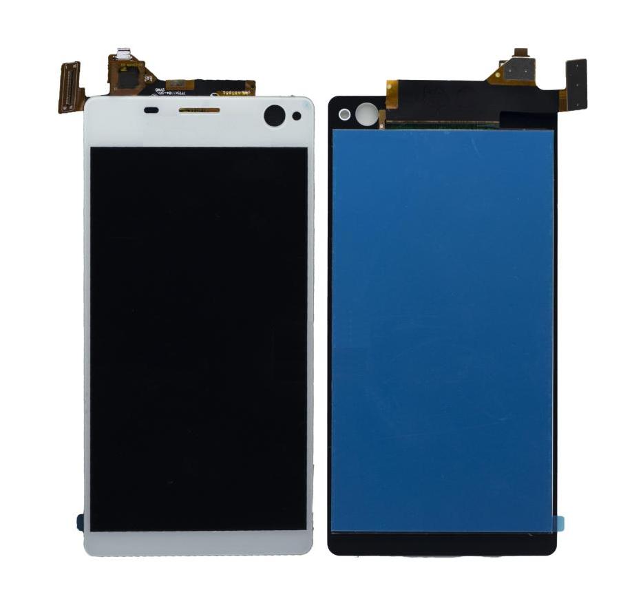 LCD with Touch Screen for Sony Xperia C4 Dual E5363 - White by Maxbhi.com