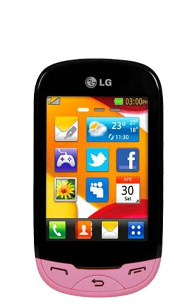 LCD with Touch Screen for LG EGO T500 - White by Maxbhi.com