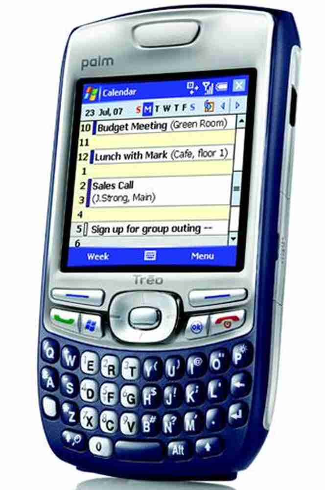 LCD with Touch Screen for Palm Treo 750 - White by Maxbhi.com