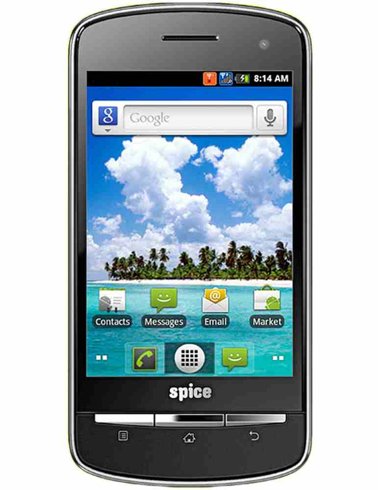 LCD with Touch Screen for Spice Mi-350 - Black by Maxbhi.com