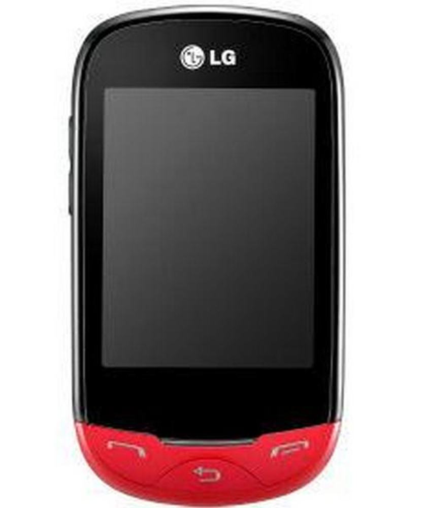LCD with Touch Screen for LG T500 - Red by Maxbhi.com