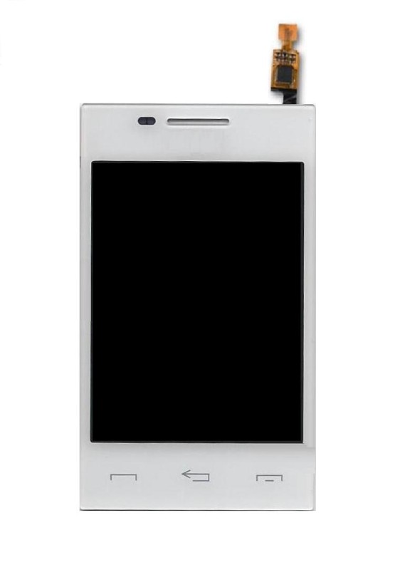 LCD with Touch Screen for LG T585 - White by Maxbhi.com