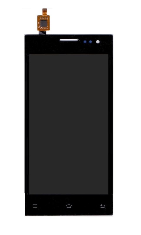 LCD with Touch Screen for Lava EG932 - White by Maxbhi.com