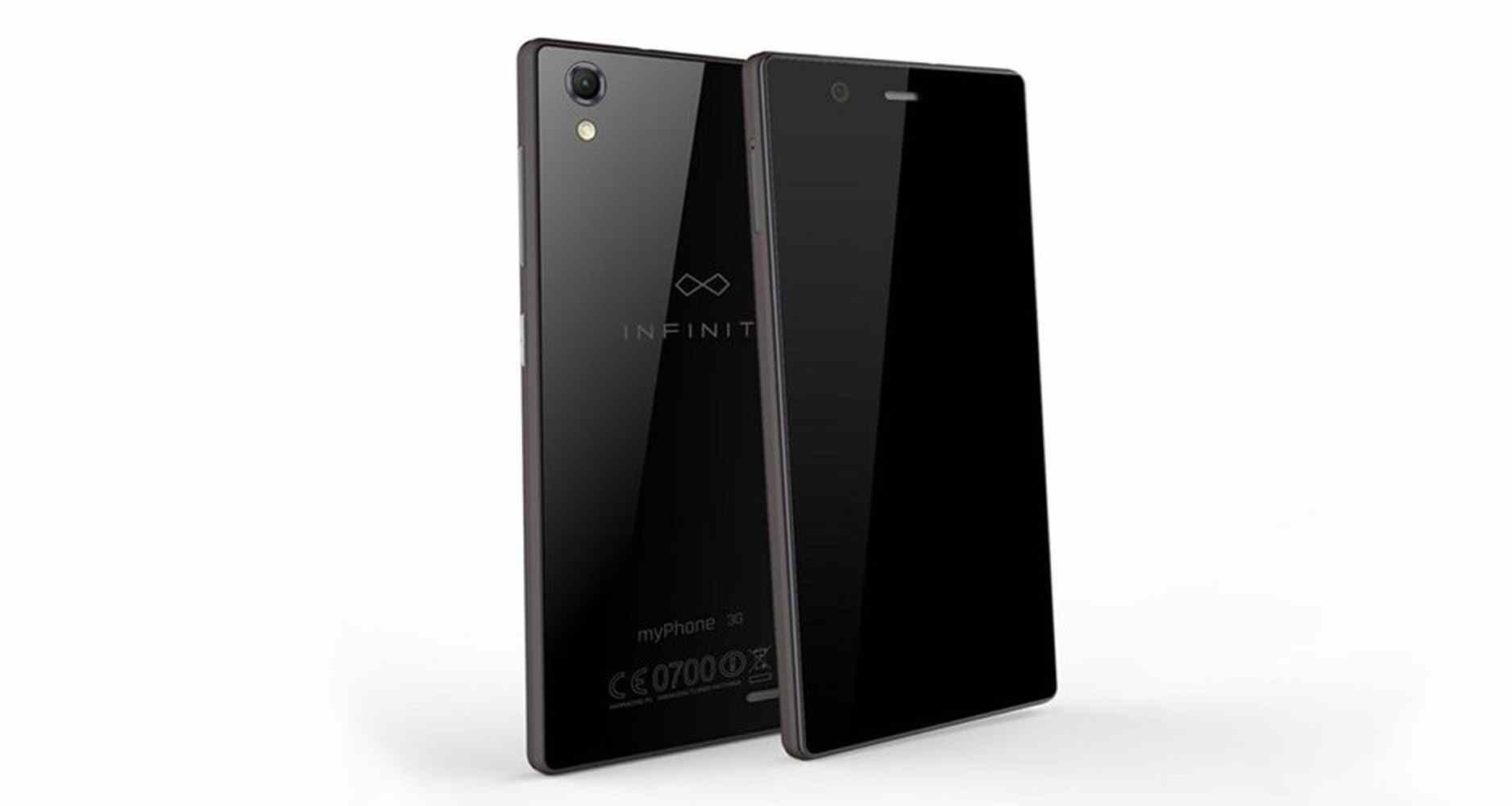 LCD with Touch Screen for Myphone Infinity 2 - Silver by Maxbhi.com