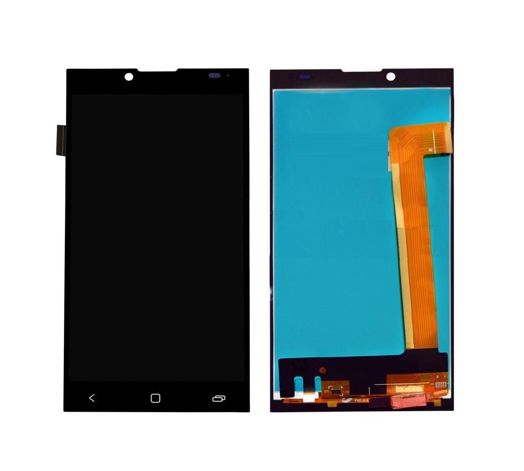 LCD with Touch Screen for Panasonic P66 Mega - Brown by Maxbhi.com