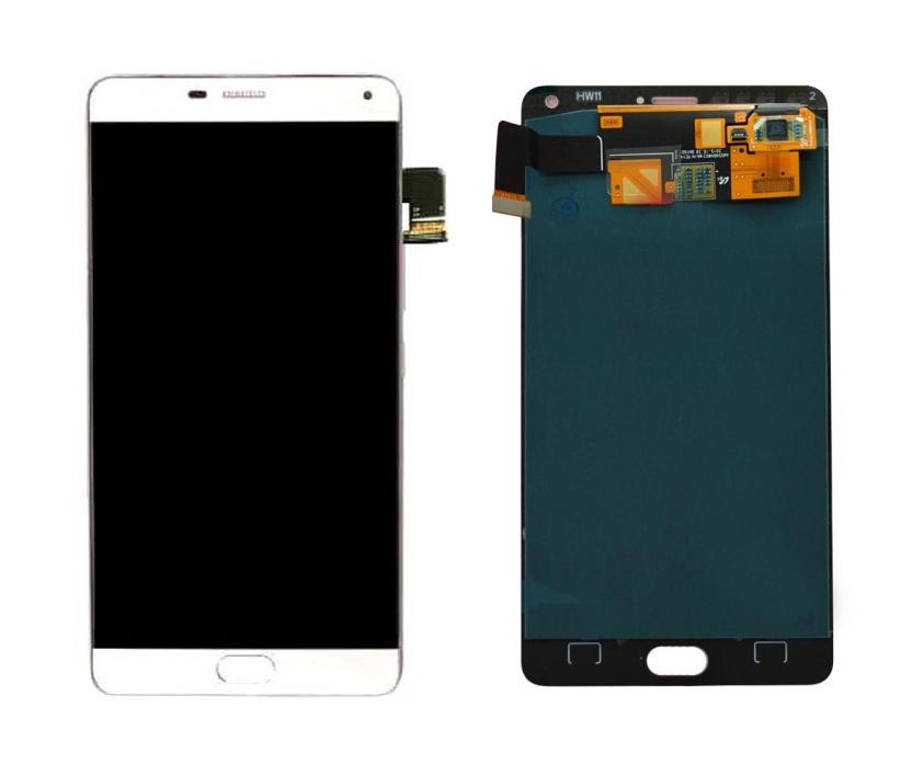 LCD with Touch Screen for Gionee M5 Plus - White by Maxbhi.com