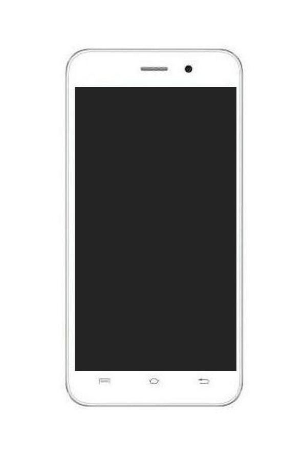 LCD with Touch Screen for Lava Iris Atom 3 - White by Maxbhi.com
