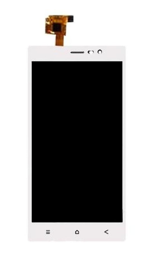 LCD with Touch Screen for Lava Magnum X604 - White by Maxbhi.com