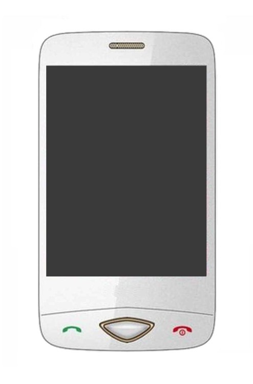 LCD with Touch Screen for Lava KKT 51 - White by Maxbhi.com