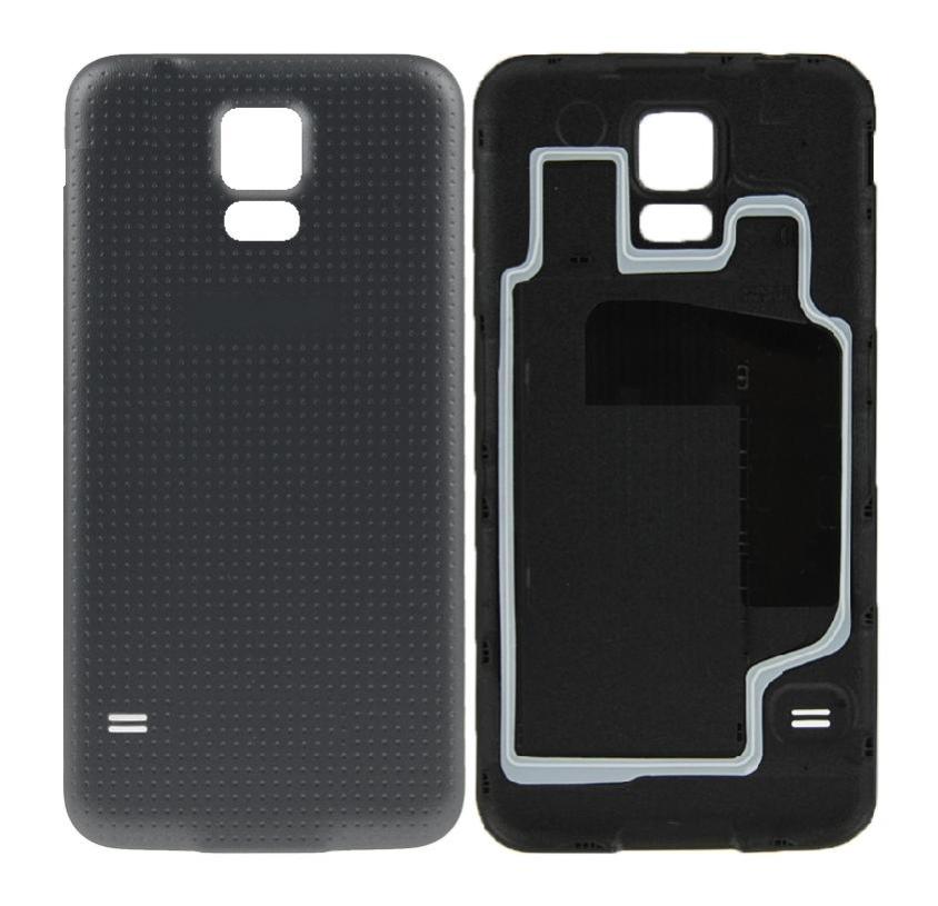 Back Panel Cover for Samsung Galaxy S5 SM-G900H - Black - Maxbhi.com