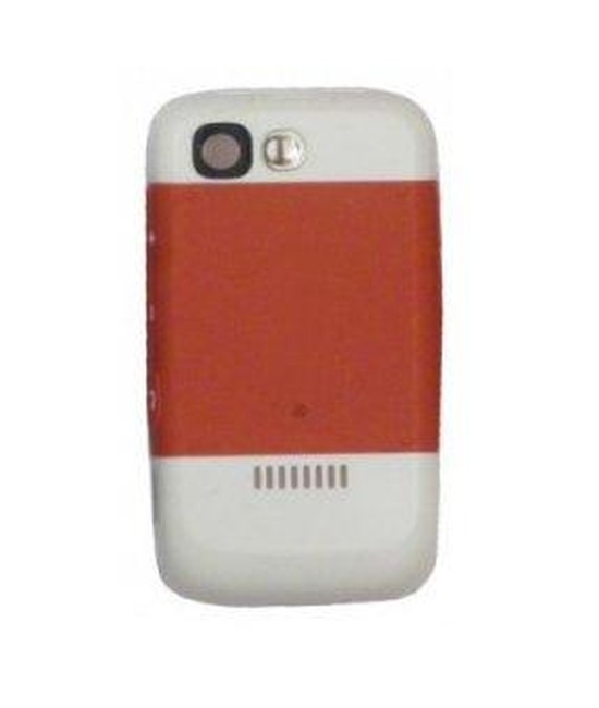 Back Panel Cover for Nokia 5300 - Red & White - Maxbhi.com