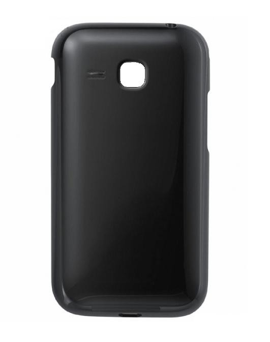 Back Panel Cover for Samsung Champ Deluxe Duos - Black - Maxbhi.com