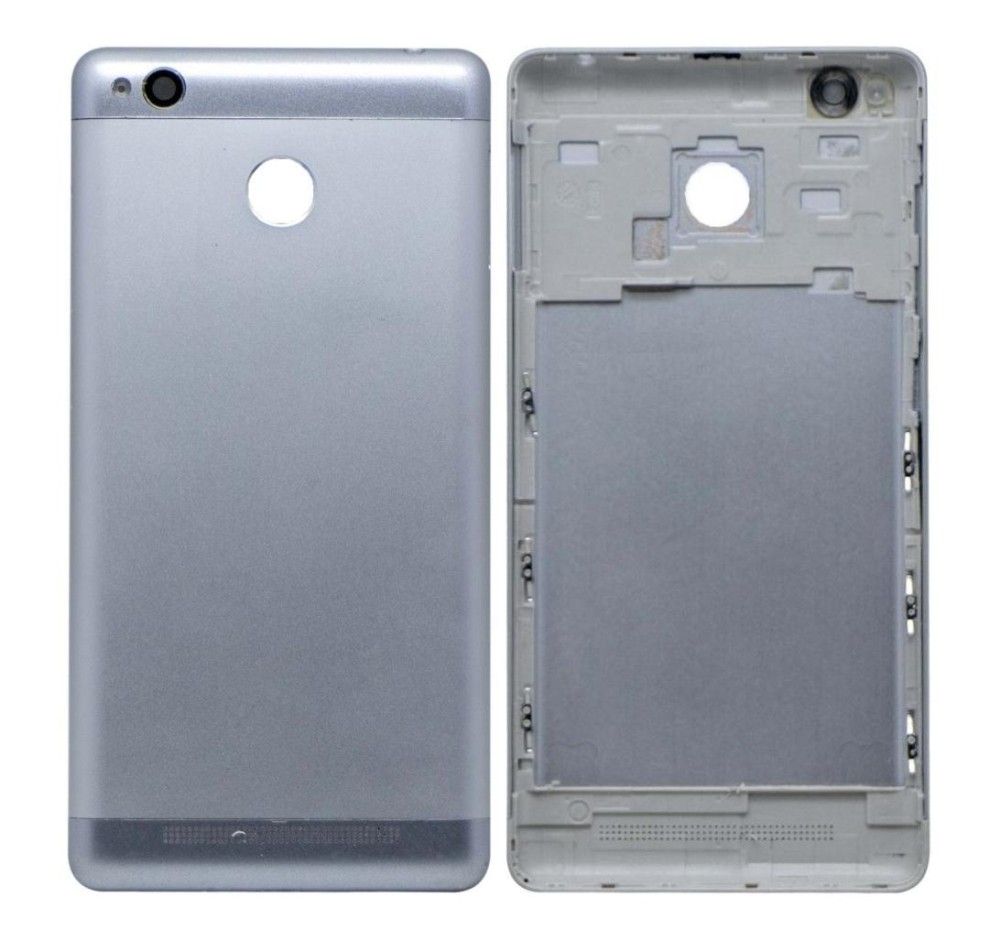 Back Panel Cover for Xiaomi Redmi 3S Prime - Silver - Maxbhi.com