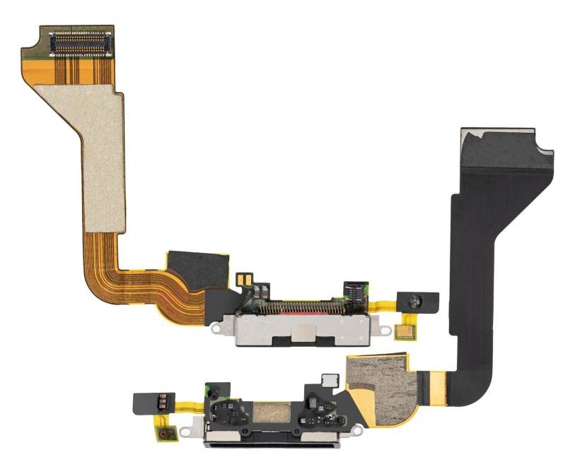 Charging Connector Flex PCB Board for Apple iPhone 4s by Maxbhi.com
