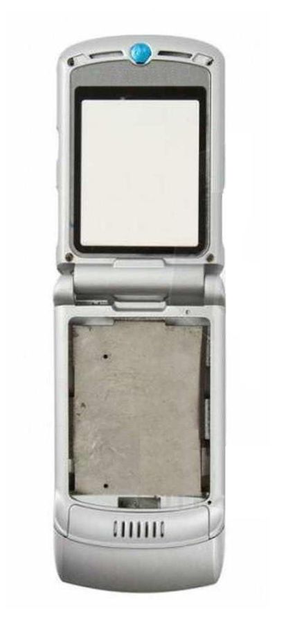 Full Body Faceplate For Motorola Moto Razr V3I Silver - Maxbhi.com